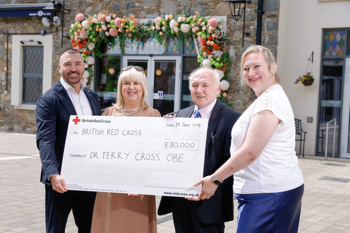 Dr Terry Cross Donates £30,000 To Red Cross NI - Business Eye